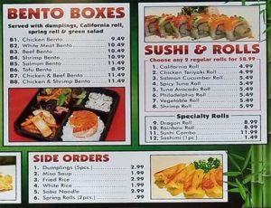 Teriyaki Boy menu – SLC menu